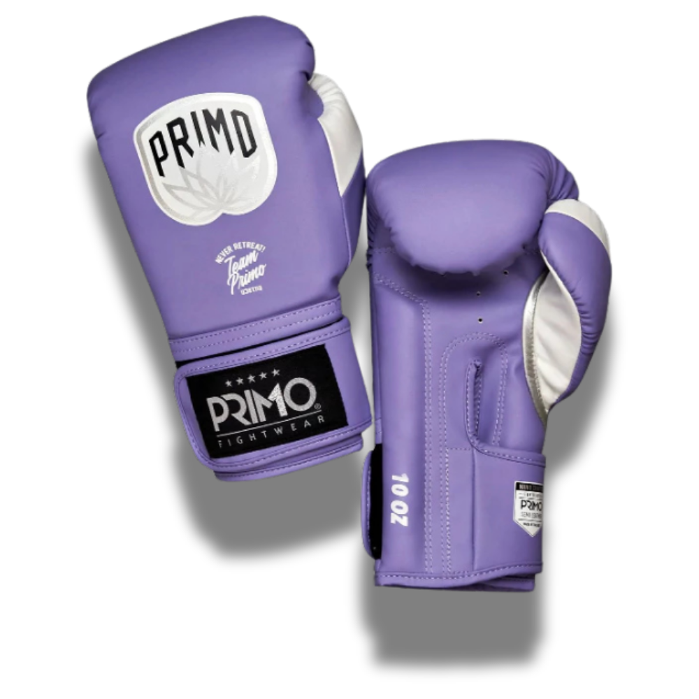 Primo Boxing Gloves - EMBLEM 2.0 SEMI LEATHER Purple – KICKPUNCHELBOW