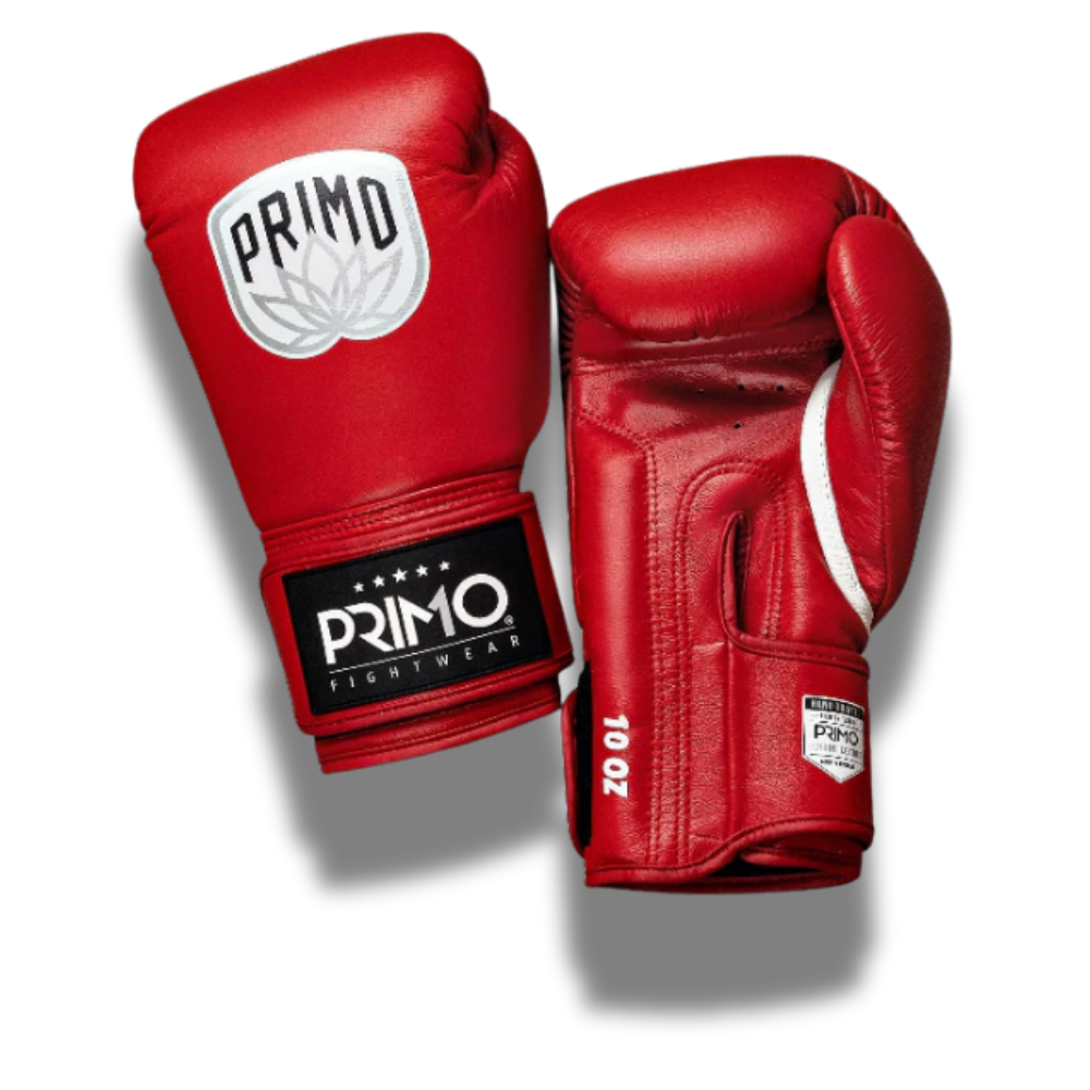 Primo Boxing Gloves - EMBLEM 2.0 LEATHER Red – KICKPUNCHELBOW